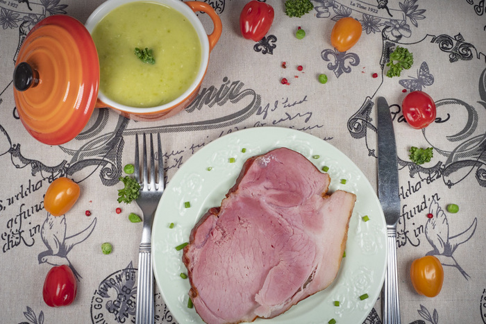 Teilsames mit Erbsenpüree